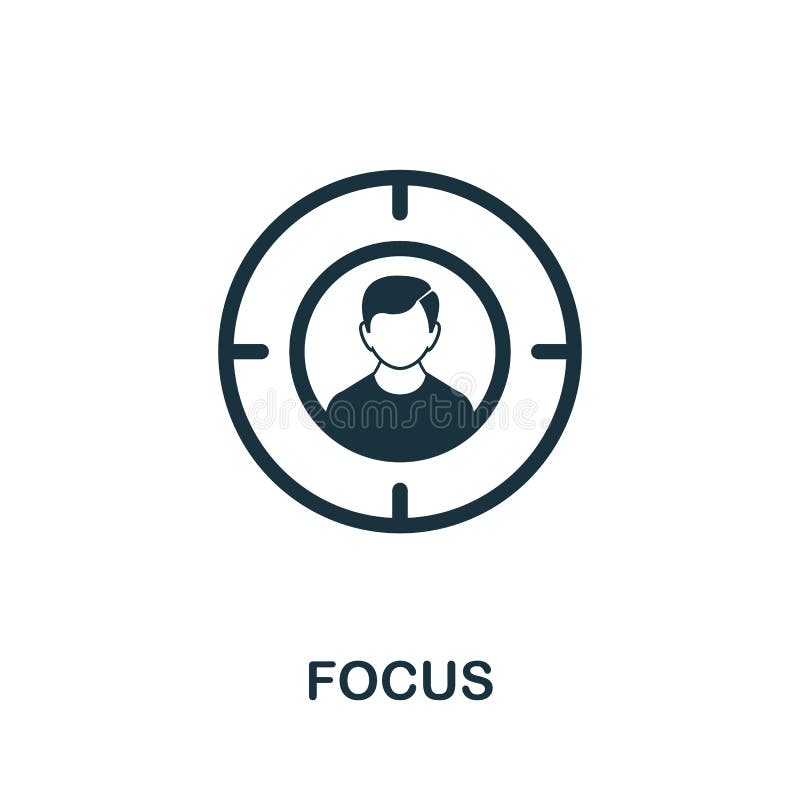 Focus Icon. Simple Element from Consulting Collection Stock Vector ...
