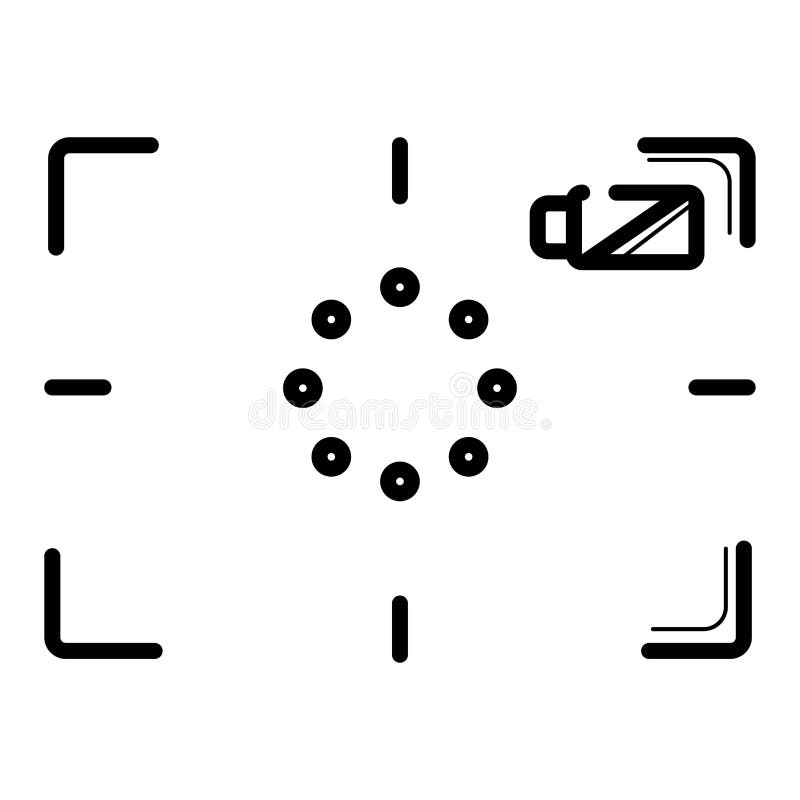 Focus icon vector stock illustration. Illustration of spotlight - 136883047