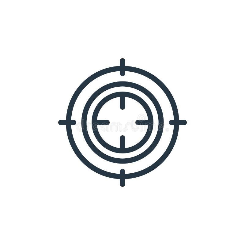 Focus Icon Vector from Education and School Concept. Thin Line ...