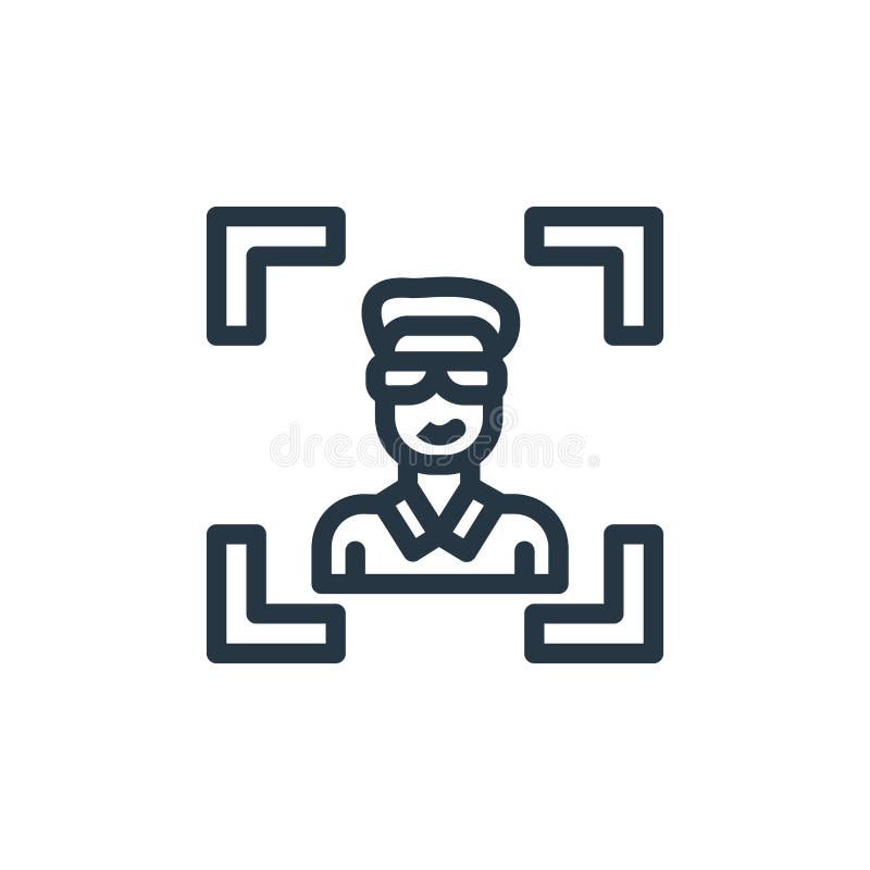 Focus Icon Vector from Film Shooting Production Concept. Thin Line ...