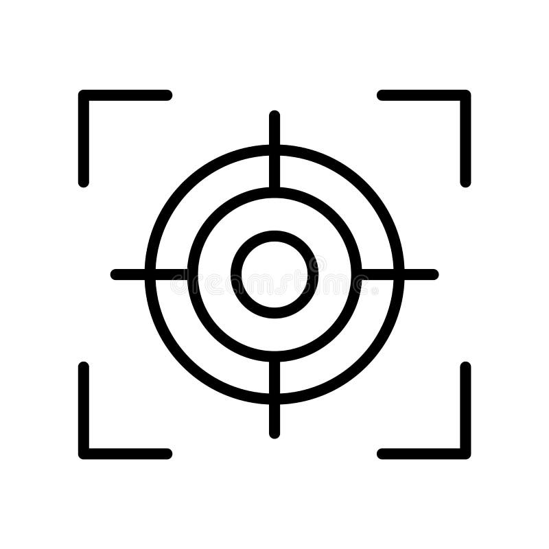 Focus Icon Vector Isolated on White Background, Focus Sign Stock Vector ...