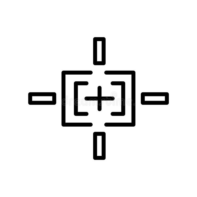 Focus Icon Vector Isolated on White Background, Focus Sign Stock Vector ...