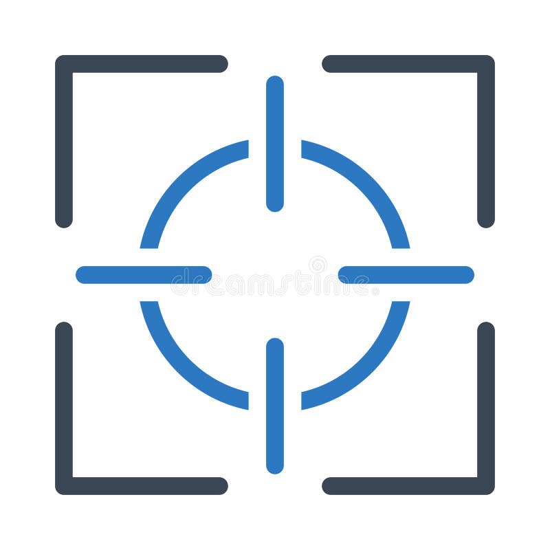 Focus Vector Glyph Color Icon Stock Vector - Illustration of goal ...