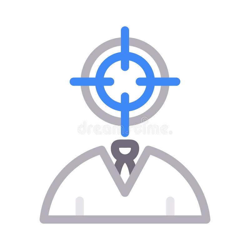 Focus Vector Color Line Icon Stock Illustration - Illustration of ...