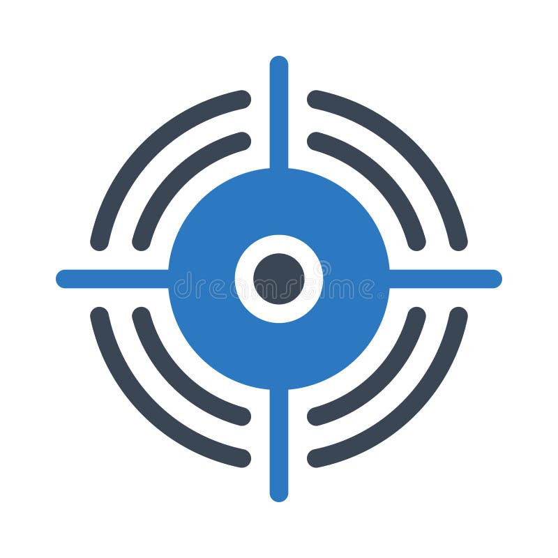 Focus Vector Glyph Color Icon Stock Illustration - Illustration of ...