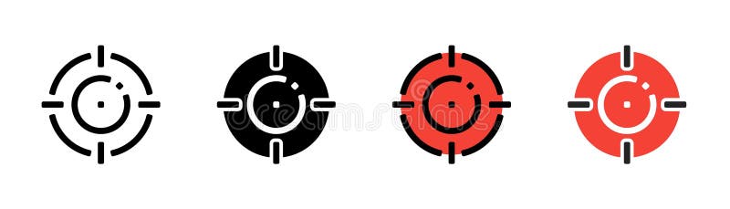 Focus Icon on White Background. Focus Symbol. Focus, Targets, Goals ...