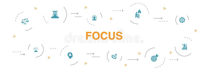 Focus Infographic 10 Steps Circle Design Stock Vector - Illustration of ...
