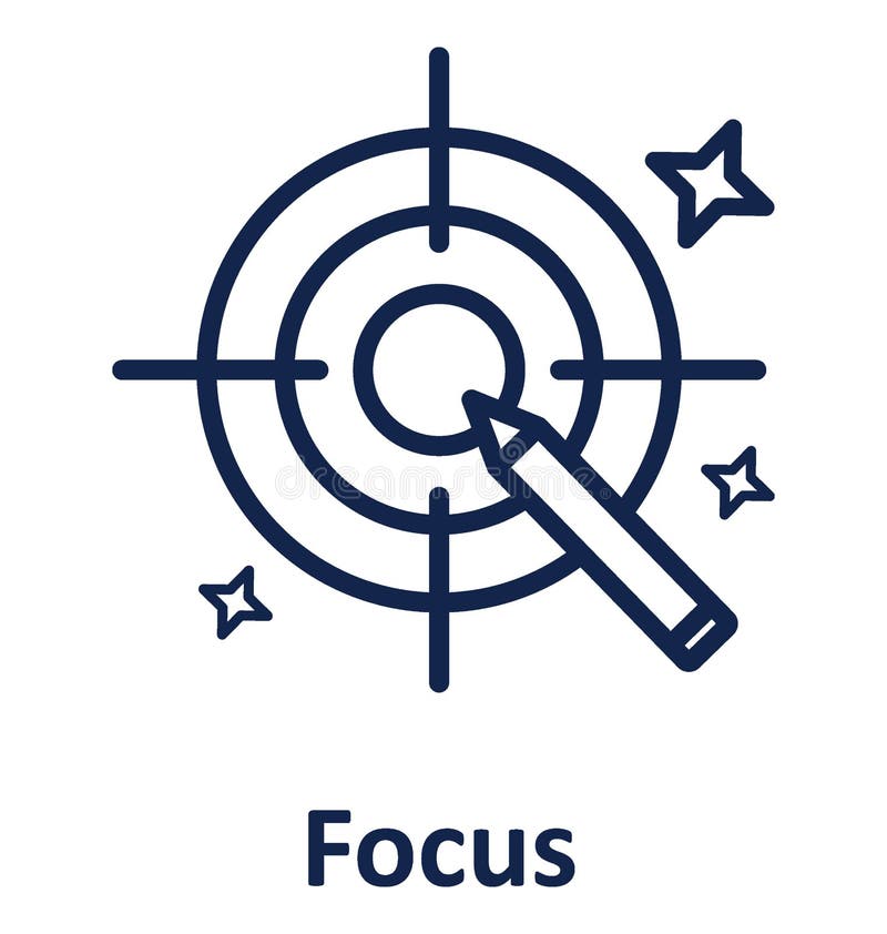 Focus Isolated Vector Icon that Can Easily Modified or Edit. Stock ...