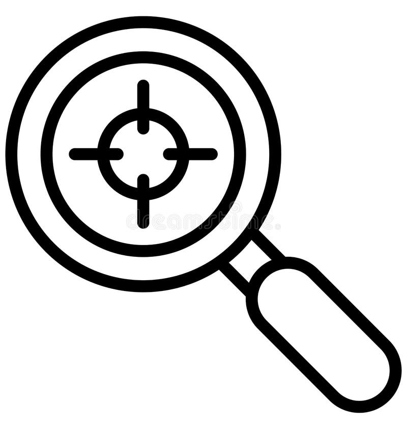 Focus, Key Isolated Vector Icon that Can Be Very Easily Edit or ...