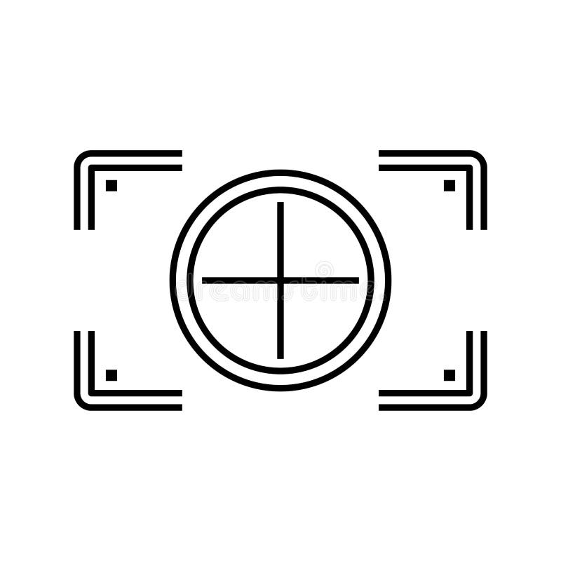 Camera focus icon stock vector. Illustration of bright - 111560392