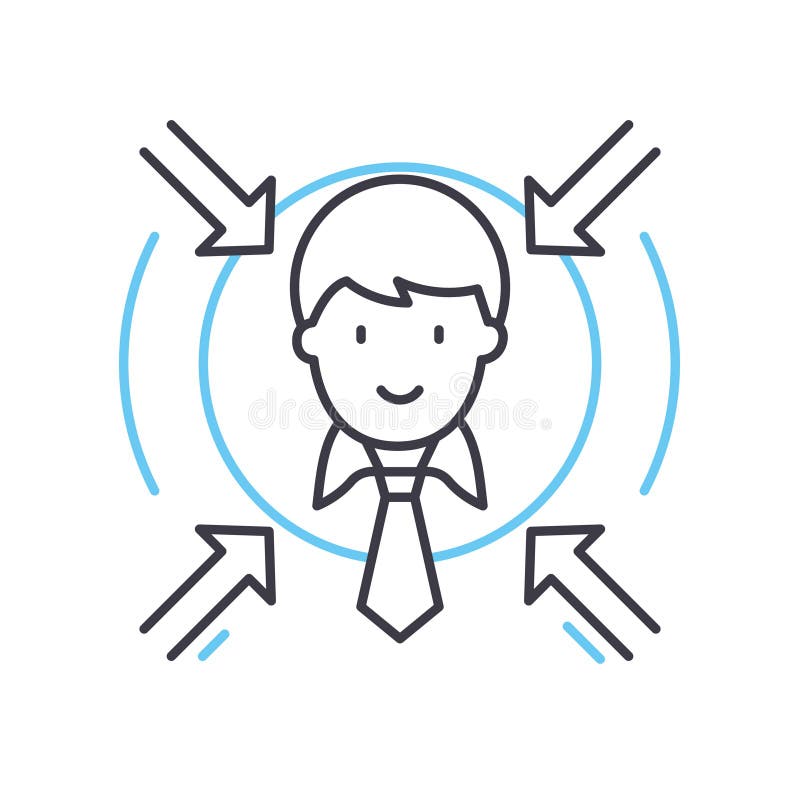 Focus Line Icon, Outline Symbol, Vector Illustration, Concept Sign ...