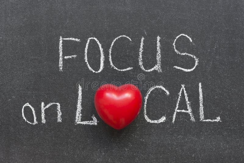 Focus on local stock photo. Image of handwritten, symbol - 42389216