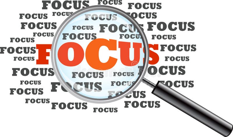 Focus. Magnifying Glass stock vector. Illustration of optical - 49474620