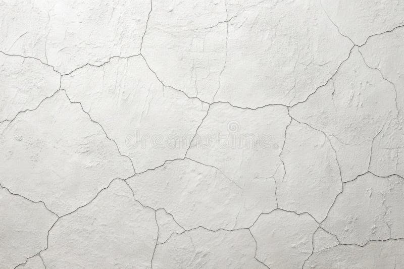 Minimalistic Soft White Plaster Wall Texture with Cracked Details in ...
