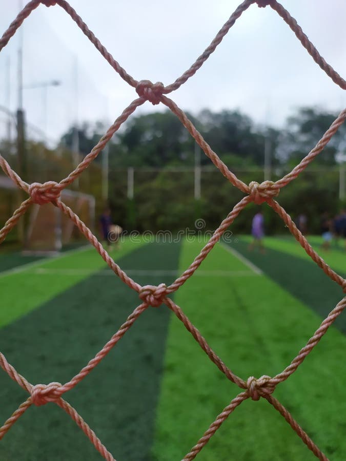 Focus on the Net, Looking at People Playing Football from Outside the ...