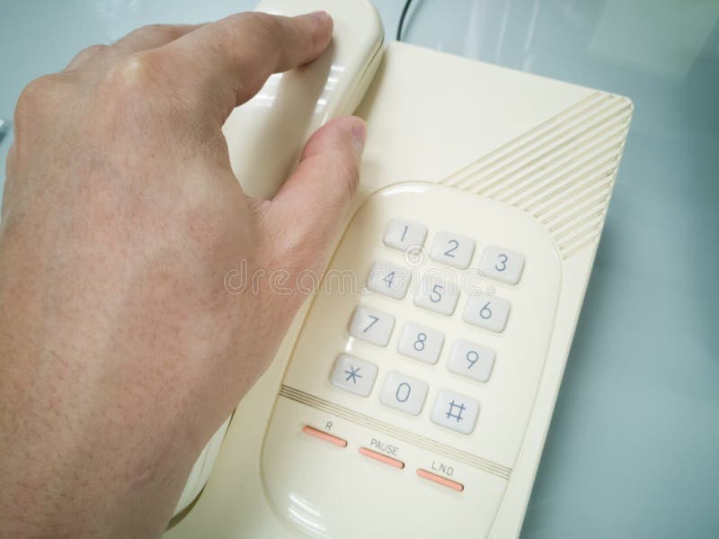 Analog Telephone in Retro Theme Stock Photo - Image of business, ring ...