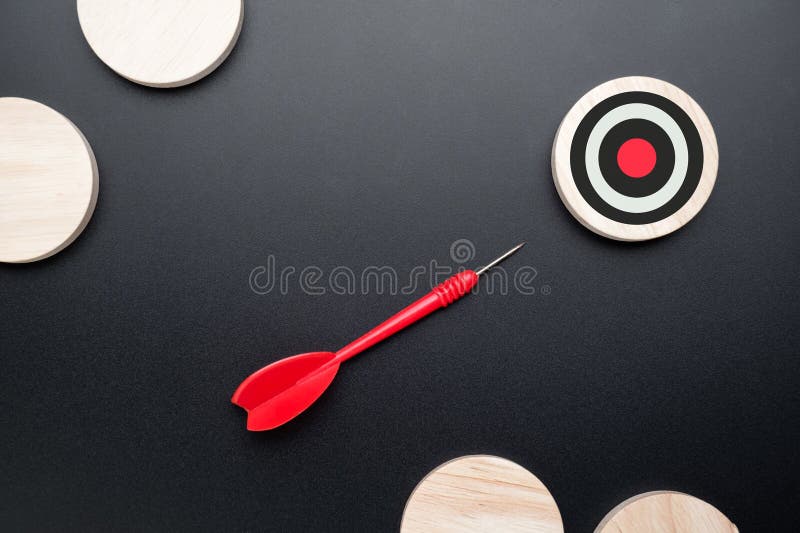 Focus only One Goal, Narrow the Target Stock Image - Image of dart ...