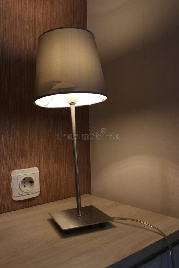 Focus Photo of a Table Lamp Stock Image - Image of closeup, dark: 280025415