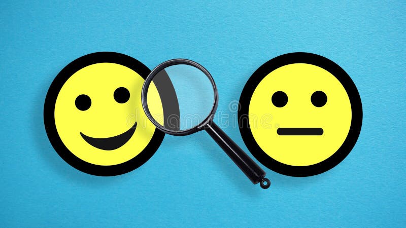 Focus on the Positive Concept. Customer Feedback Stock Photo - Image of ...