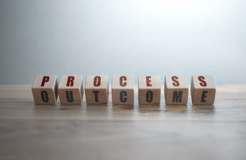 Focus on the Process Not Outcome Stock Image - Image of catchphrase ...