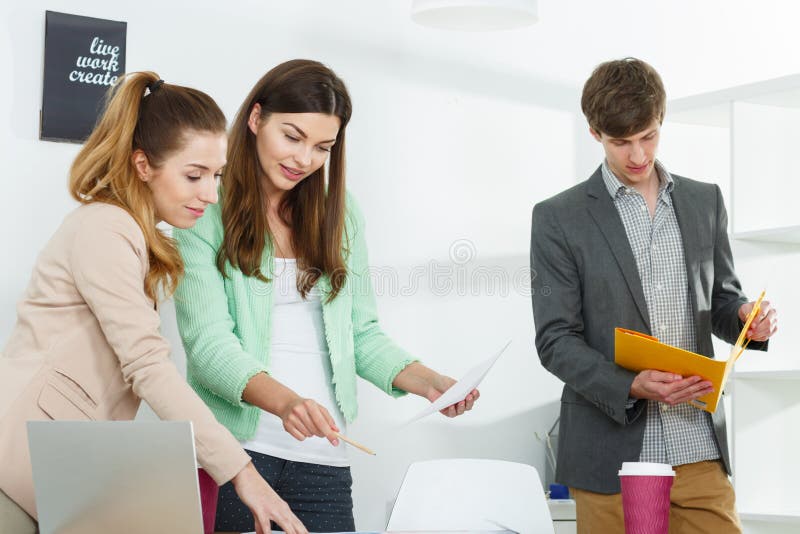 Focus on the project stock photo. Image of focusing, discuss - 55539214