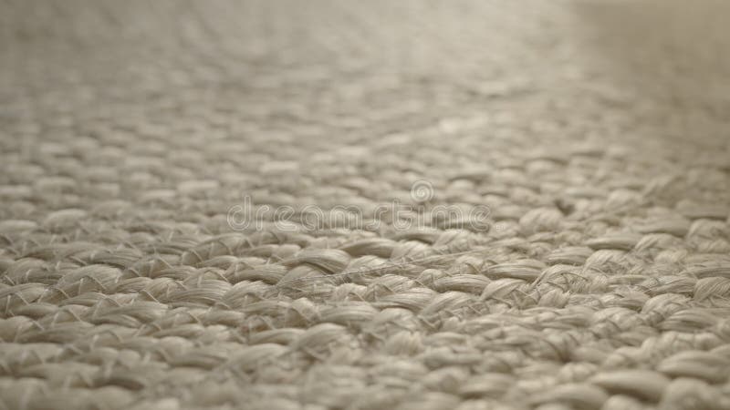 Focus Pull Shot of Jute Rug Closeup Stock Footage - Video of closeup ...