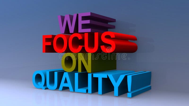Focus on quality stock image. Image of quality, magnifying - 16085211