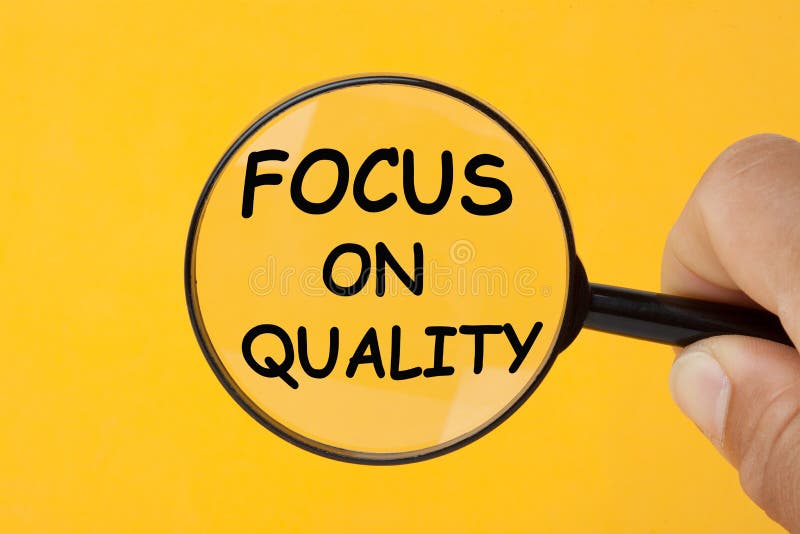 Focus on Quality Concept stock image. Image of criteria - 232648143
