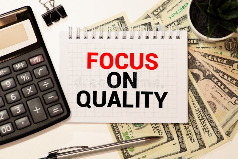 Focus on quality stock photo. Image of excellence, finding - 8876544