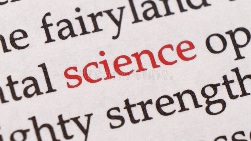 Focus on the Red Word Science Macro Shot Printed Red Colour Word ...