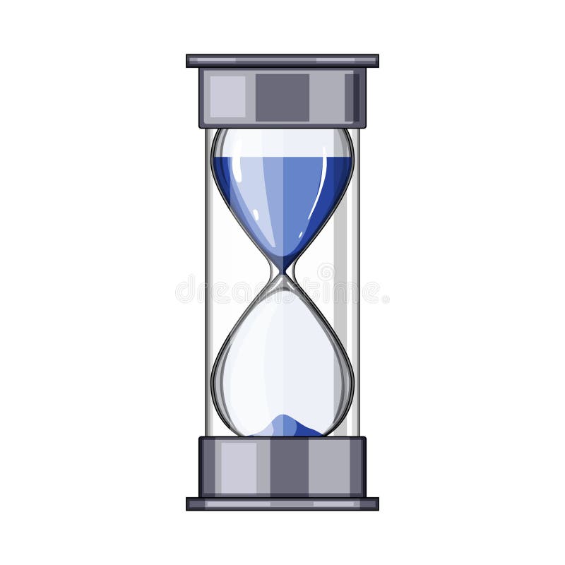 Focus Sand Timer Kids Cartoon Vector Illustration Stock Illustration ...