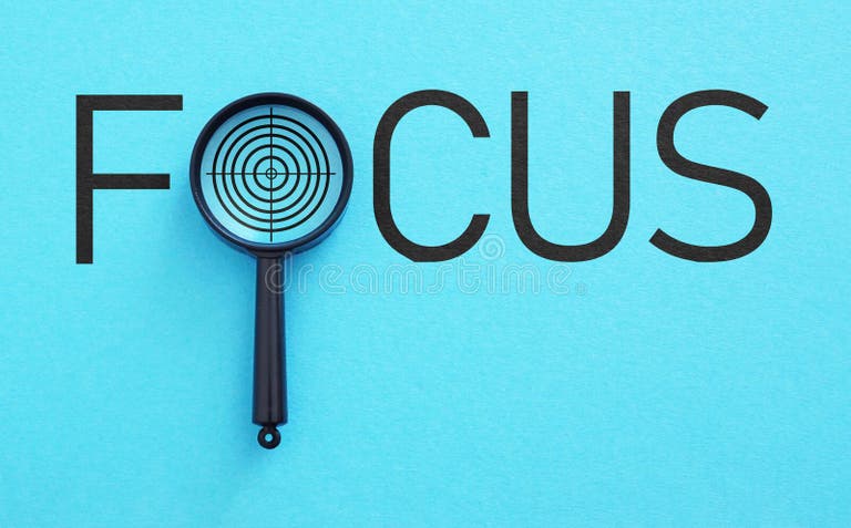 Focus on Solution and Target Goal As Business Concept. Focus on Results ...
