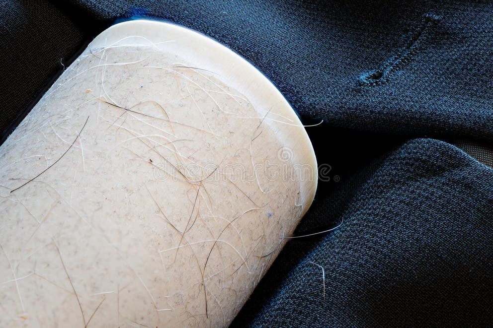 Focus Stack of a Lint Roller Resting on a Dark Suit Jacket To Remove ...