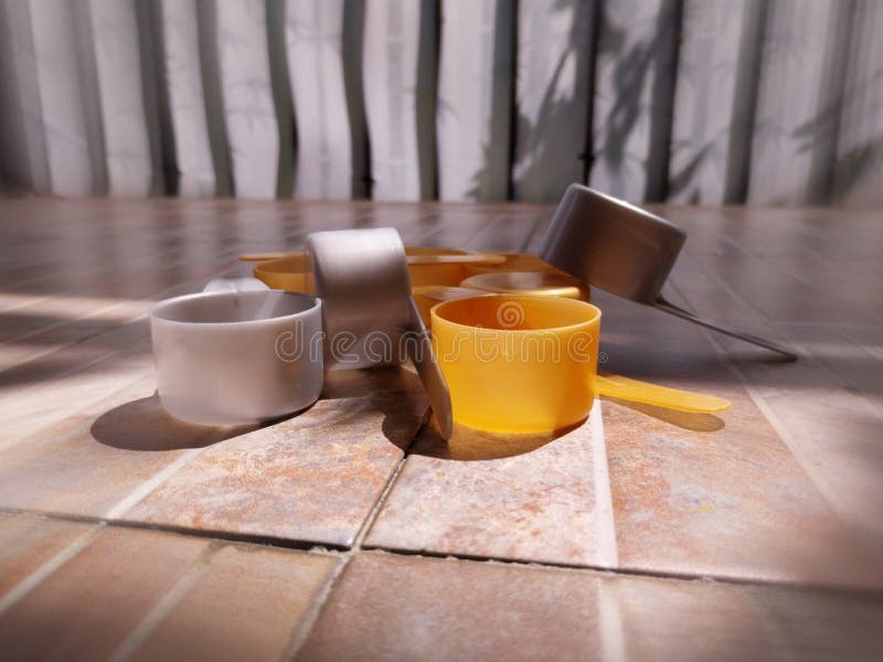 Focus Stack of Measuring Spoon on the Floor Stock Photo - Image of ...
