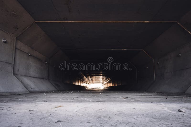 Focus Stacked Image Inside a Concrete Box Culvert Under a Road for ...