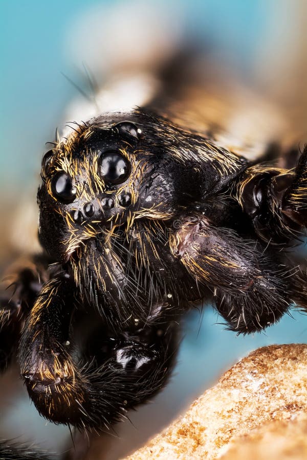 Wolf Spider, Spiders, Pardosa Sp. Stock Image - Image of fauna ...