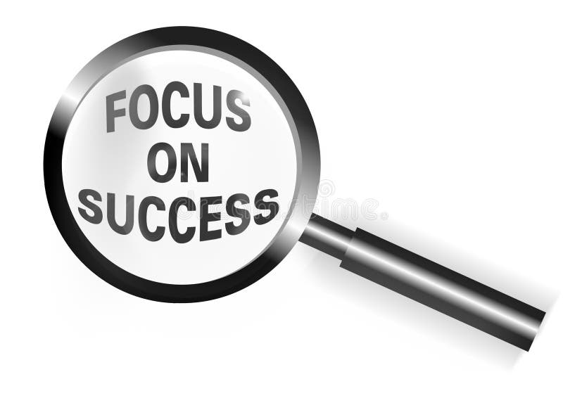 Focus on Success stock illustration. Illustration of look - 16814991