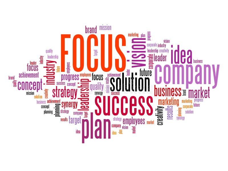 Focus on Success stock illustration. Illustration of look - 16814991