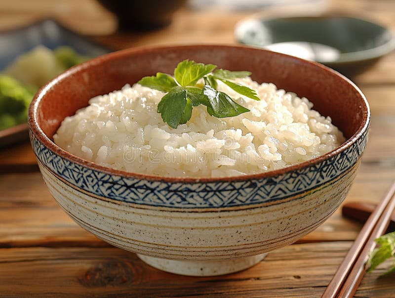 Focus Sushi Rice Emphasizing Its Importance Making Process Stock Photos ...