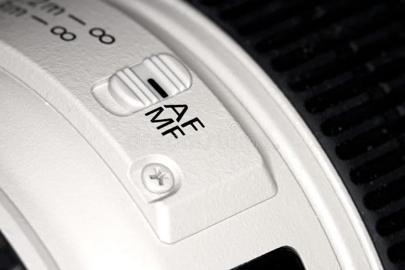 Focus Switch on Lens Camera Stock Image - Image of camera, focusing ...