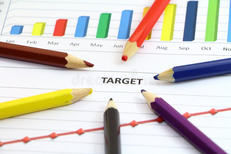 Focus on target stock photo. Image of forecast, financial - 54129610