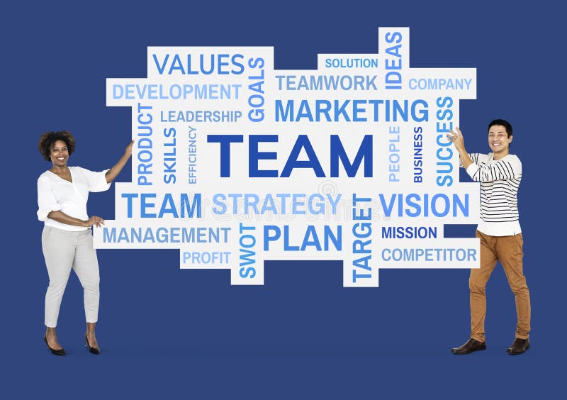 Focus on Team and Partnership Stock Image - Image of leadership ...