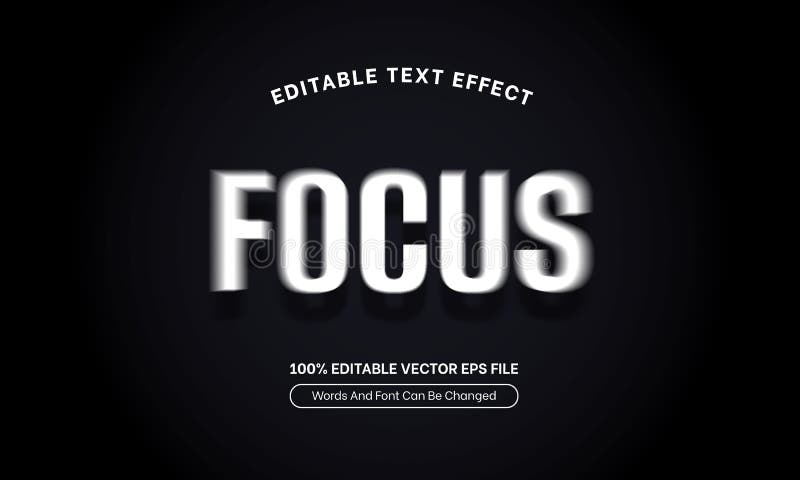 Font Design with Blurry Effect Stock Vector - Illustration of design ...