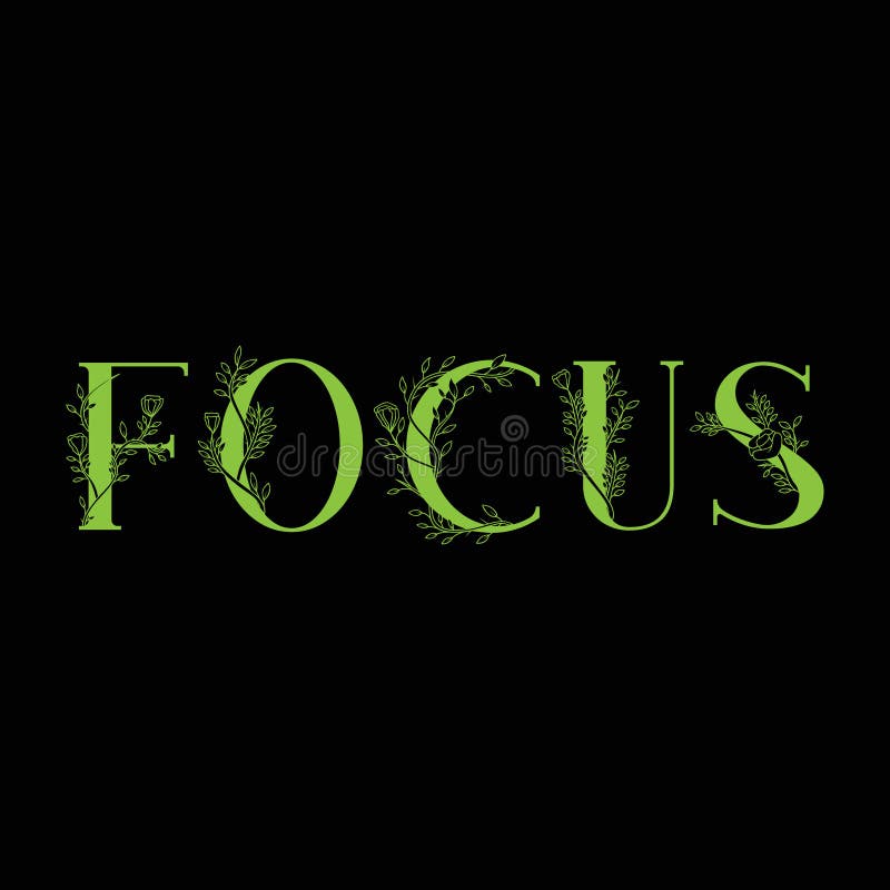 Focus Text Effect Template with Minimalist Typography Design Concept ...