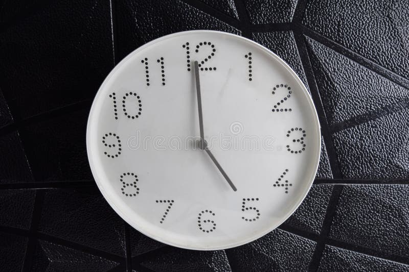 Focus Time in Clock of Five O Clock for Design in Your Business Concept ...