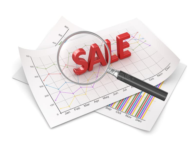 Focus to sale stock illustration. Illustration of shopping - 49425812