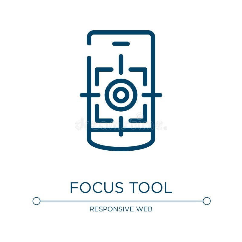 Focus Tool Icon. Linear Vector Illustration from Responsive Web ...