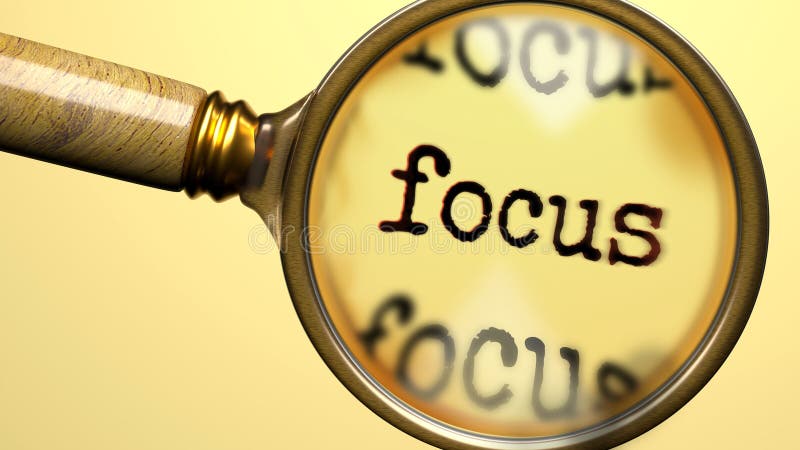 Focus Under Magnifying Glass Thorough Analysis Inspection Focus Stock ...