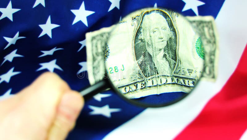 Focus on US economy stock photo. Image of flag, star - 13725096