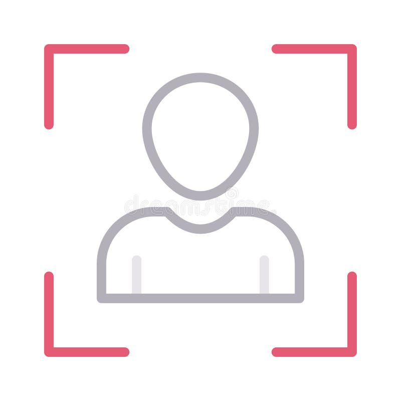 Focus on User Vector Outline Icon Design Illustration. Product ...